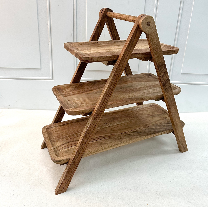 Wooden 3-Tier Stand – 13 Hub Lane